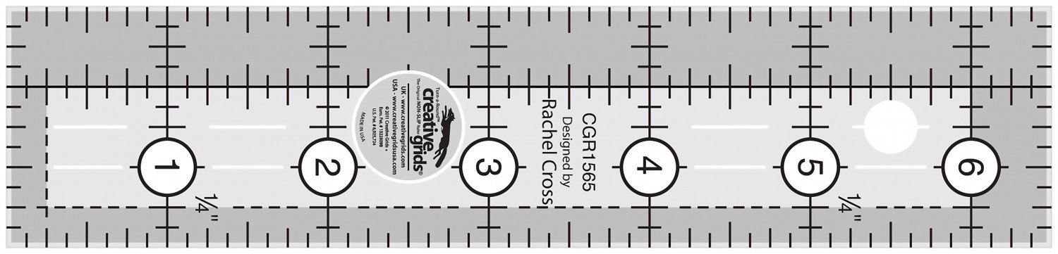 Creative Grids Ruler- 1 1/2"x 6 1/2"-CGR1565 by Creative Grids