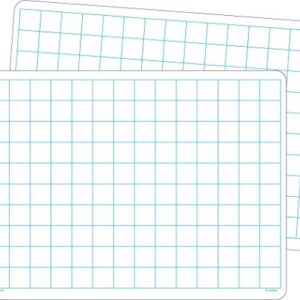 Teacher Created Resources TCR77253 Math Grid Dry Erase Boards, Set of 10, Multi