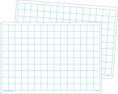 Teacher Created Resources TCR77253 Math Grid Dry Erase Boards, Set of 10, Multi