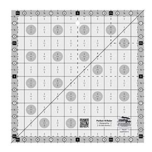 creative grids perfect 10 quilting ruler (limited edition)