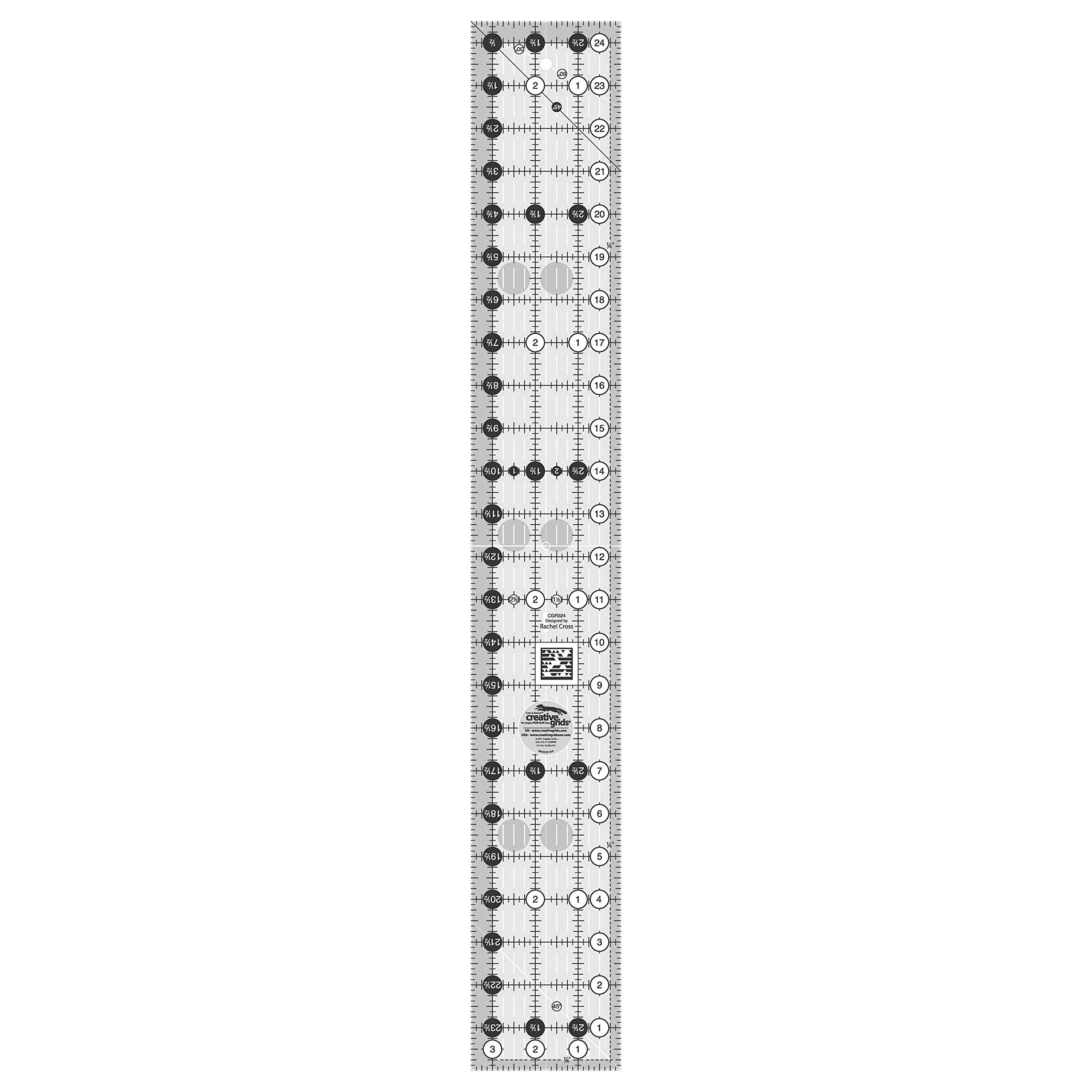 Creative Grids Quilt Ruler 3-1/2in x 24-1/2in - CGR324