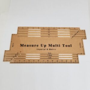 honeysew measure up multi tool for sewing both imperial and metric measurements