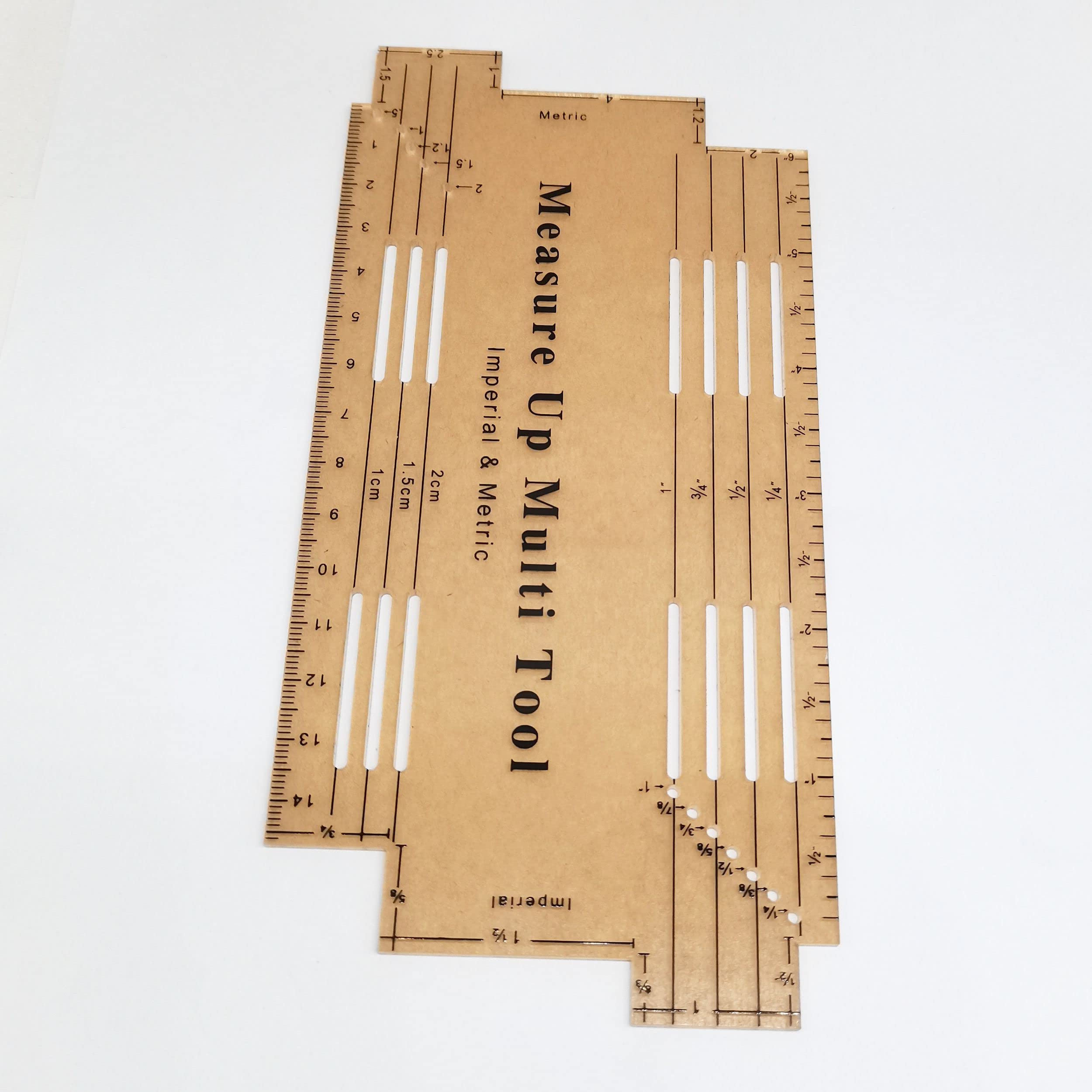 HONEYSEW Measure Up Multi Tool for Sewing Both Imperial and Metric Measurements