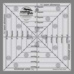 creative grids ruler square it up 6.5 inches