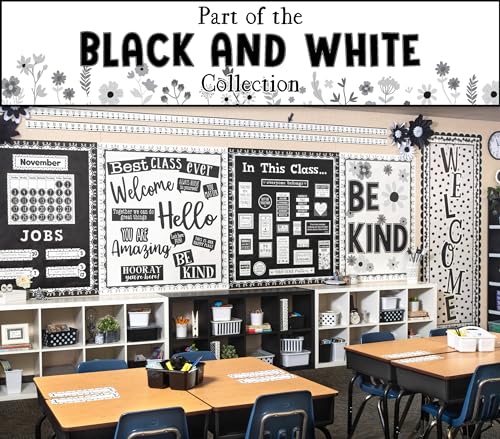 Teacher Created Resources Black Freestyle Grid Peel and Stick Decorative Paper (TCR70009) 17-1/2" inches x 10 feet