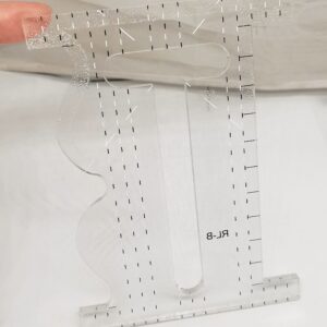 HONEYSEW Quilting Ruler Sid is A Straight,Curvy Quilting Tool with A Cut Out Center to Helping You Create Some Amazing Designs