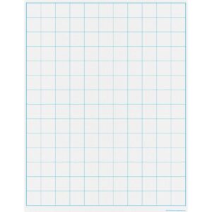 teacher created resources graphing grid 1-1/2 inch squares write-on/wipe-off chart