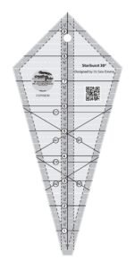 creative grids starburst 30 degree triangle quilt 9-1/2in ruler