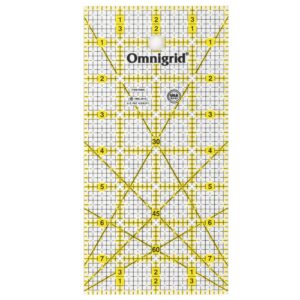 Omnigrid 4" x 8" Grid Quilting Rulers, Clear