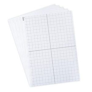 Sizzix Sizzx Accessory Sticky Grid Sheets 8 1/4" x 11 5/8" 5PK | 664927 | Chapter 3 2022, Multicolor