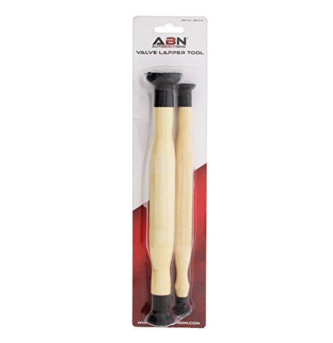 ABN Valve Hand Lapping Grinding Tool Kit 2-Piece Set – Dual-End Suction Cup Lap Stick, 1-1/8, 1-3/8, 5/8, 3/16 Inch