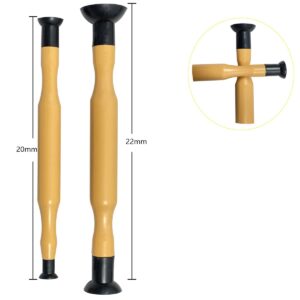 Thsakzo 2PCS Valve Lapping Tool Set, Hand Lapping Grinding Stick Tool Sucker Kit, Double Ended Valve Lapper Kit