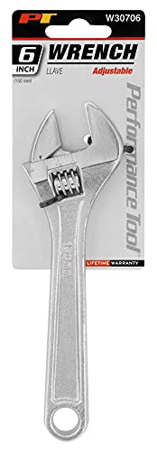 Performance Tool W30706 6-Inch Adjustable Wrench, 1-Pack