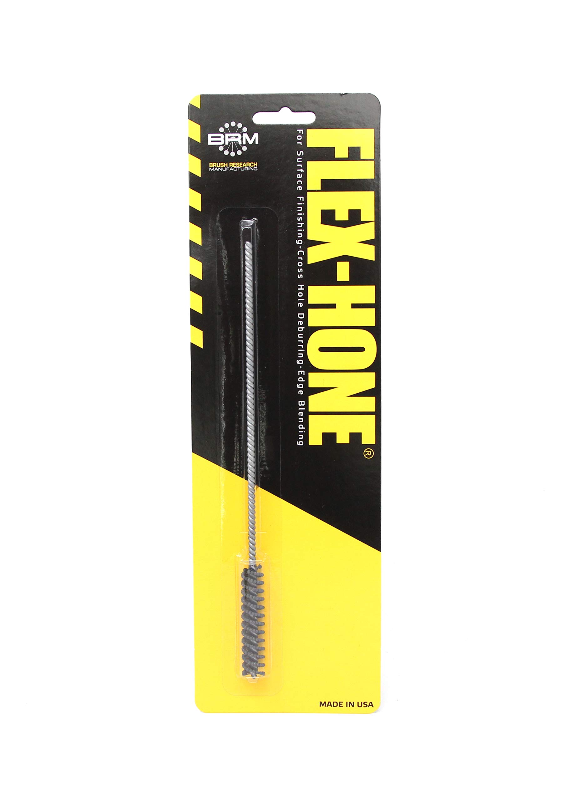 Brush Research BC95M24 FLEX-HONE®, 3/8" (9.5mm) Diameter, 240 Grit, Silicon Carbide, For Mild Steel, Stainless Steel, Cast Iron and Softer Ferrous Materials