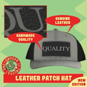 I'm A Hand Tool Lapper. I Got This. I Think. - Leather Black Patch Engraved Trucker Hat, Black-White, One Size