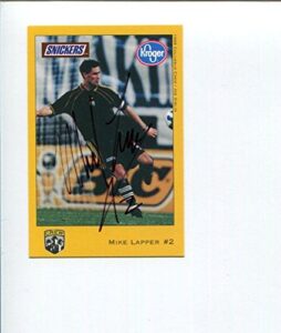 mike lapper us olympic world cup soccer team ucla bruins signed autograph photo - autographed soccer cards