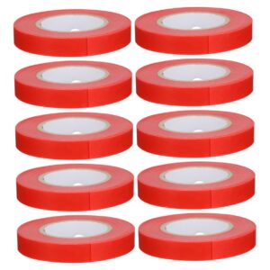 doitool 10 rolls lapper tape garden tape tomatoes red duct tape plants garden tape plant tie tape garden tie tape garden wire floral tape plants ties blush tie pvc to stretch plate