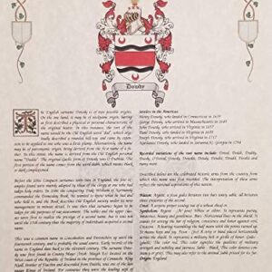 Mr Sweets Lapper Coat of Arms, Crest & History 8.5x11 Print - Name Meaning, Genealogy, Family Tree Aid, Ancestry, Ancestors, Namesakes - Surname Origin: English England