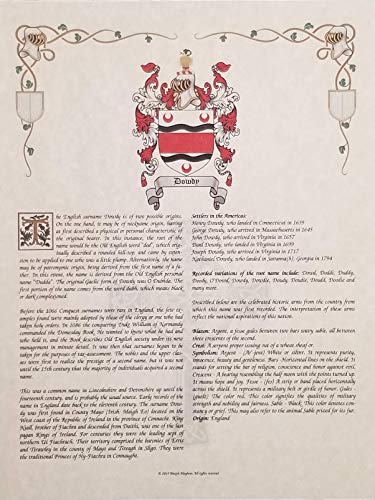 Mr Sweets Lapper Coat of Arms, Crest & History 8.5x11 Print - Name Meaning, Genealogy, Family Tree Aid, Ancestry, Ancestors, Namesakes - Surname Origin: English England