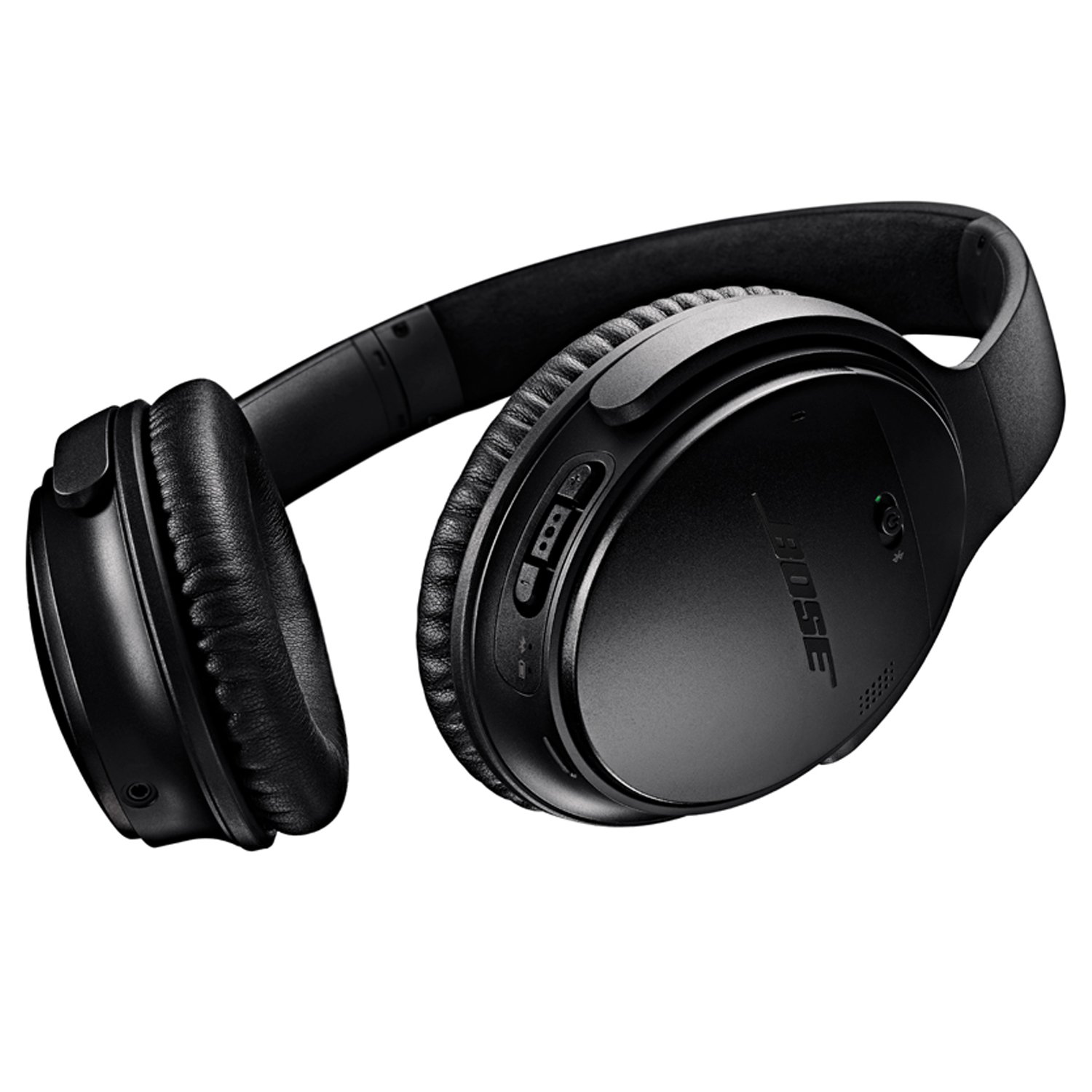 Bose QuietComfort 35 (Series I) Wireless Headphones, Noise Cancelling - Black (Renewed)