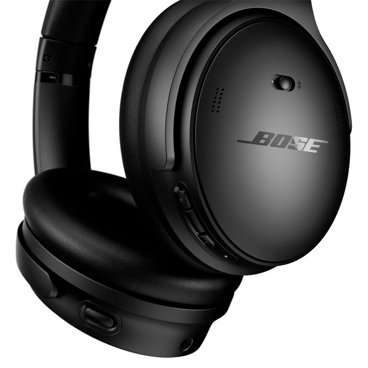 Bose QuietComfort Wireless Noise Cancelling Headphones, Bluetooth Over Ear Headphones with Up to 24 Hours of Battery Life Bundled with Green Extreme Wireless Portable Charger (Black)