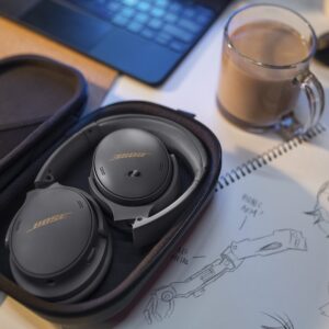 Bose QuietComfort 45 Wireless Bluetooth Noise Cancelling Headphones, Over-Ear Headphones with Microphone, Personalized Noise Cancellation and Sound, Eclipse Grey, Limited Edition