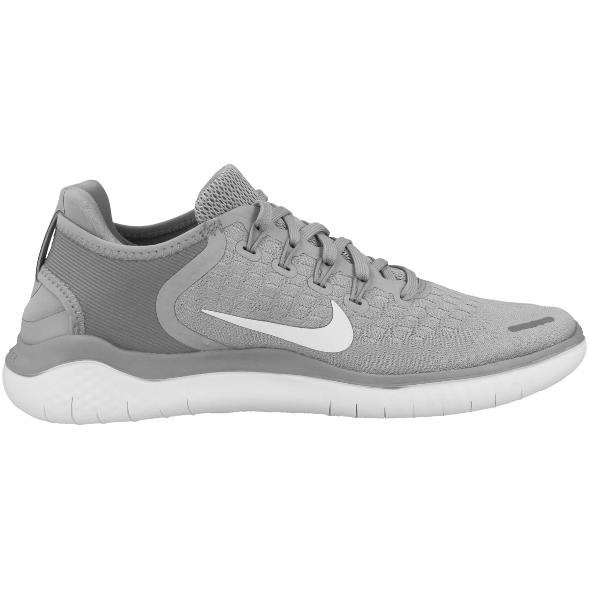 Nike Men's Free Rn 2018 Running Shoe, Grey Wolf Grey White White Volt 003, 10