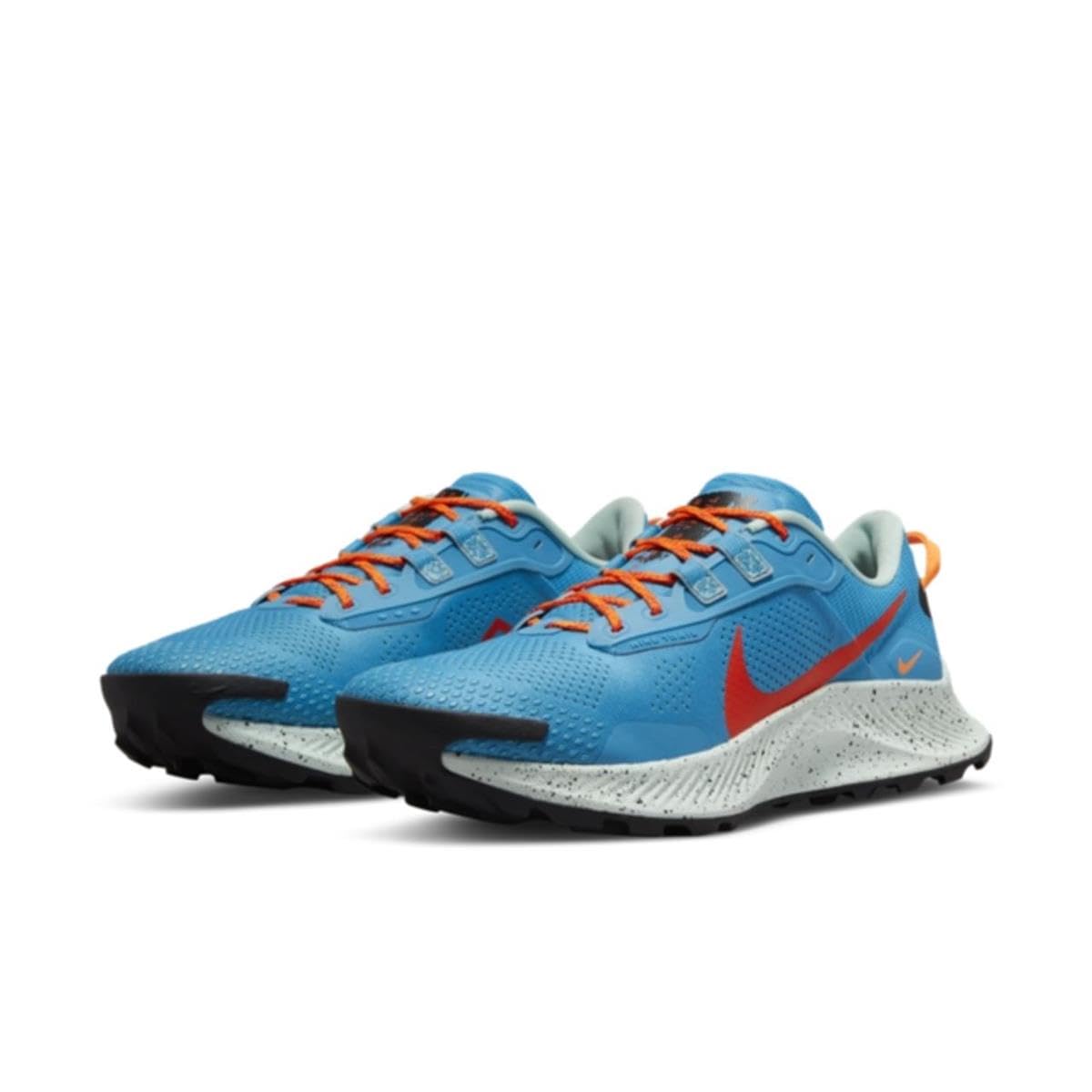 Nike Pegasus Trail 3 Mens Running Trainers DA8697 Sneakers Shoes (UK 10 US 11 EU 45, Laser Blue Habanero red 400)