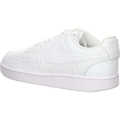 Nike Women's Court Vision Low Sneaker, White/White-White, 7 Regular US