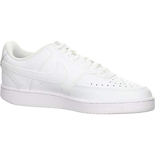 Nike Women's Court Vision Low Sneaker, White/White-White, 7 Regular US