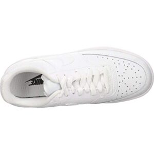 Nike Women's Court Vision Low Sneaker, White/White-White, 7 Regular US