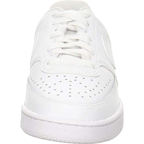 Nike Women's Court Vision Low Sneaker, White/White-White, 7 Regular US