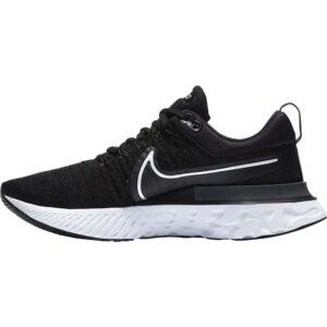 nike women's running shoe, black white iron grey, 10.5 us