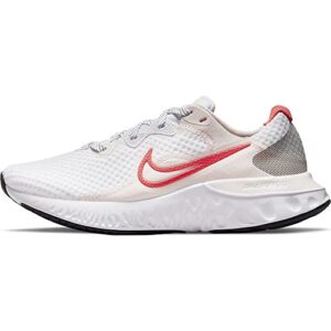 nike women's stroke running shoe, white/magic ember, 8 m us