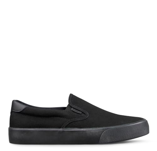 Lugz Mens Clipper Classic Slip-on Fashion Sneaker, Black/Black, 10.5 US