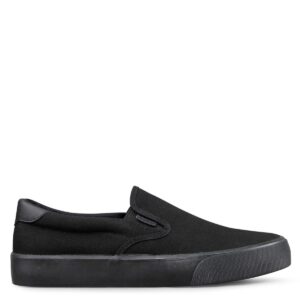 Lugz Mens Clipper Classic Slip-on Fashion Sneaker, Black/Black, 10.5 US