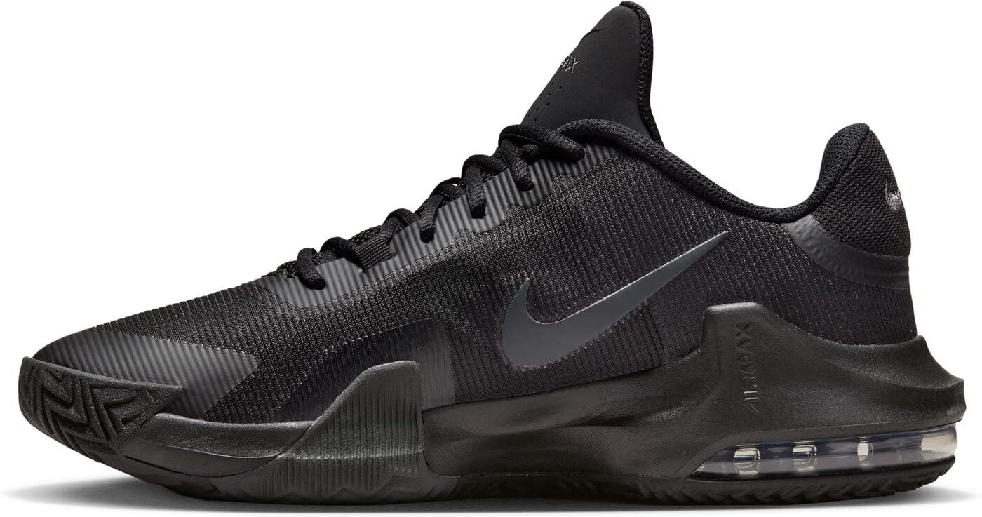 Nike Men's Air Max Impact 4 Basketball Shoes, Black/Anthracite, 14 M US