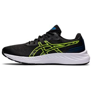 asics men's gel-excite 9 running shoes, 10.5, black/hazard green