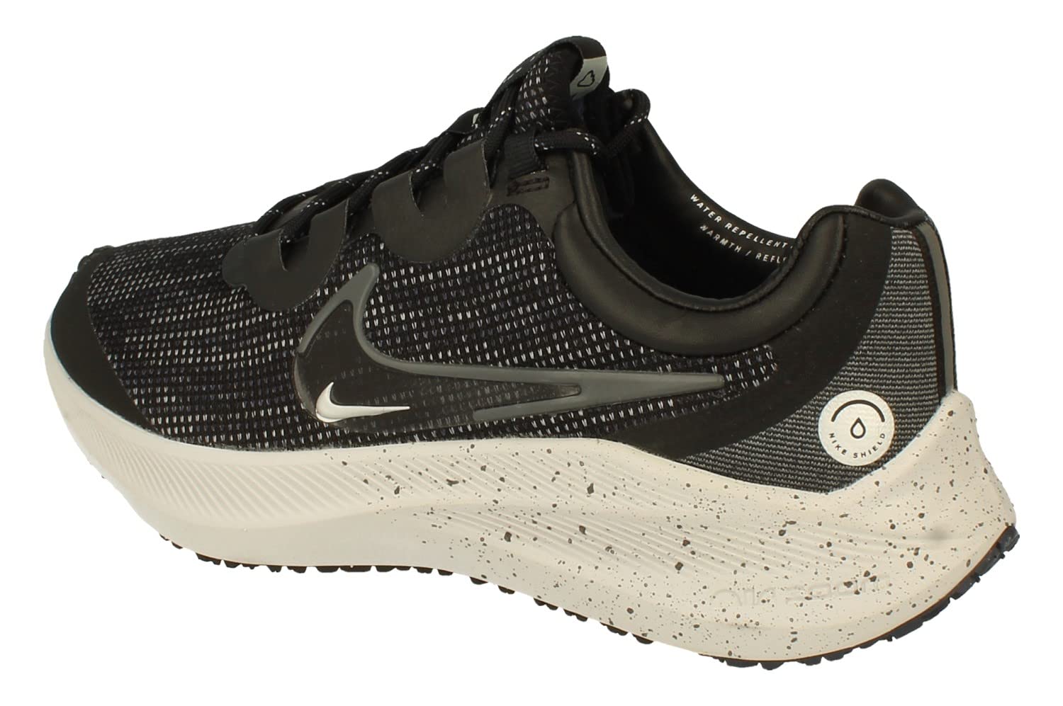 Nike Womens Zoom Winflo 8 Shield Running Trainers DC3730 Sneakers Shoes (UK 6.5 US 9 EU 40.5, Black Iron Grey 001)