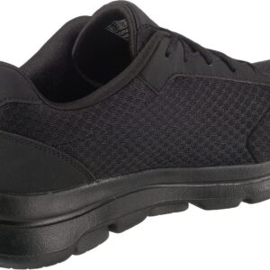 Skechers mens Gowalk 5 Qualify - Athletic Mesh Lace Up Performance Walking Shoe Sneaker, Black, 12 US