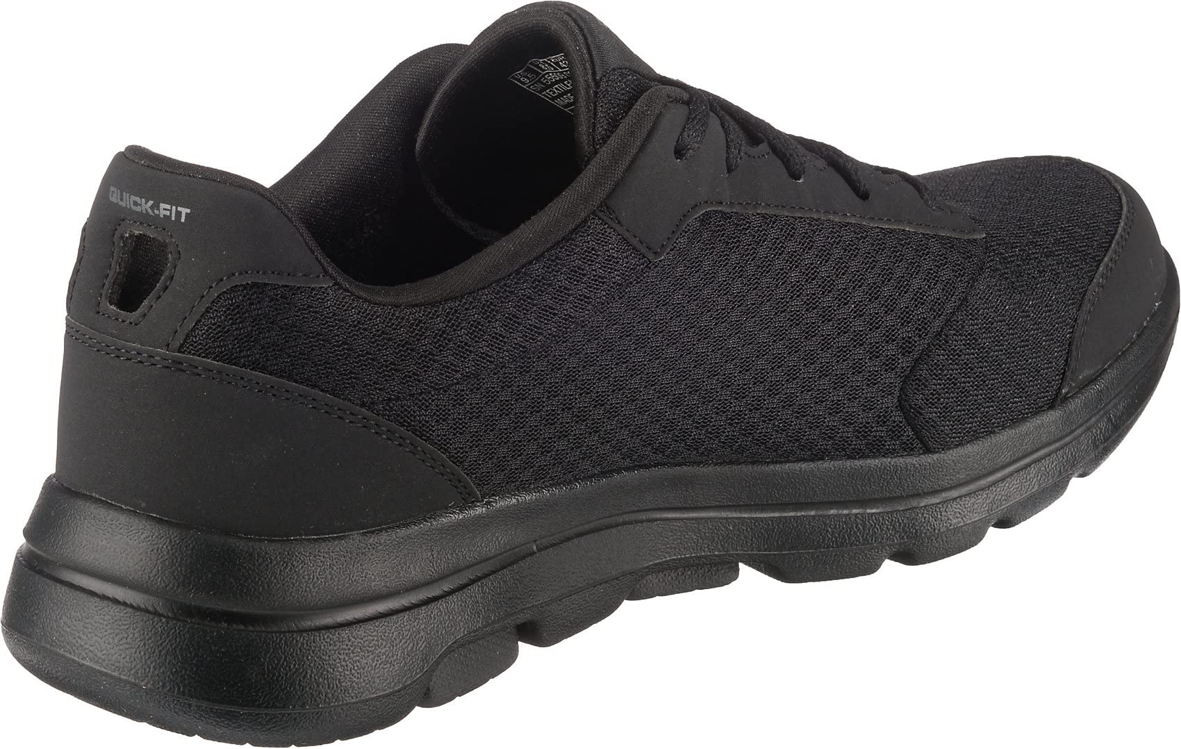 Skechers mens Gowalk 5 Qualify - Athletic Mesh Lace Up Performance Walking Shoe Sneaker, Black, 12 US