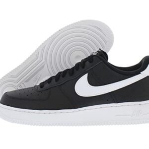 NIKE Men's Low-Top Sneakers Basketball Shoe, Black White, 10.5