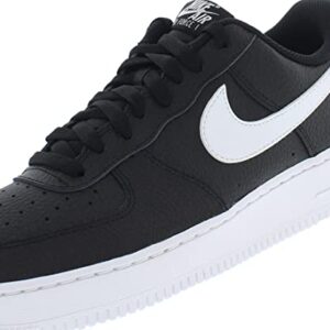 NIKE Men's Low-Top Sneakers Basketball Shoe, Black White, 10.5