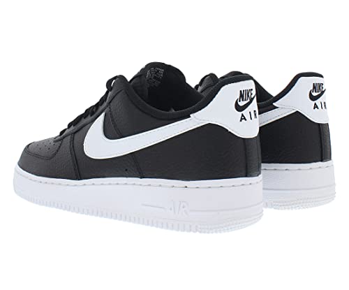 NIKE Men's Low-Top Sneakers Basketball Shoe, Black White, 10.5