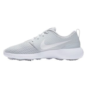 nike golf women's roshe g shoes, pure platinum/white/metallic white, 8