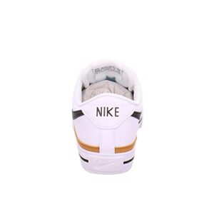 NIKE Women's Sneaker, White Black Desert Ochre, 11