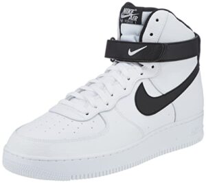 nike men's air force 1 '07 basketball shoes (7.5) white/black