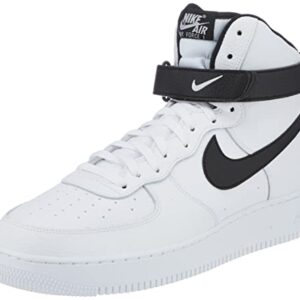 Nike Men's AIR Force 1 '07 Basketball Shoes (7.5) White/Black