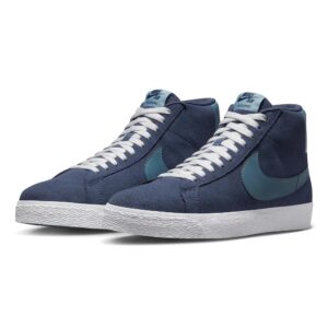 nike men's sb zoom blazer mid shoe (midnight navy/midnight navy/black/noise aqua, us_footwear_size_system, adult, men, numeric, medium, numeric_10)