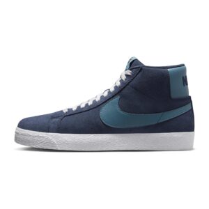 Nike Men's SB Zoom Blazer Mid Shoe (Midnight Navy/Midnight Navy/Black/Noise Aqua, us_Footwear_Size_System, Adult, Men, Numeric, Medium, Numeric_10)